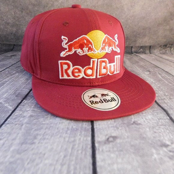Red Bull | Accessories | Red Bull Snapback Hat Burgandy | Poshmark